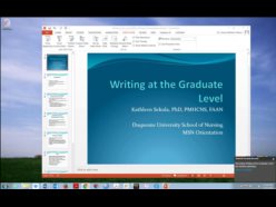 Writing at the Graduate Level