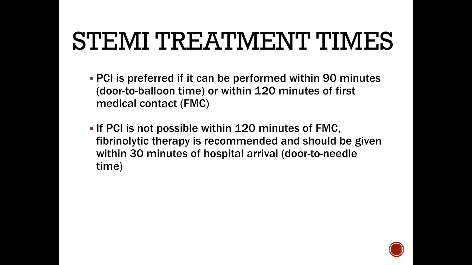 8. ACS Treatment Algorithms and Secondary Prevention