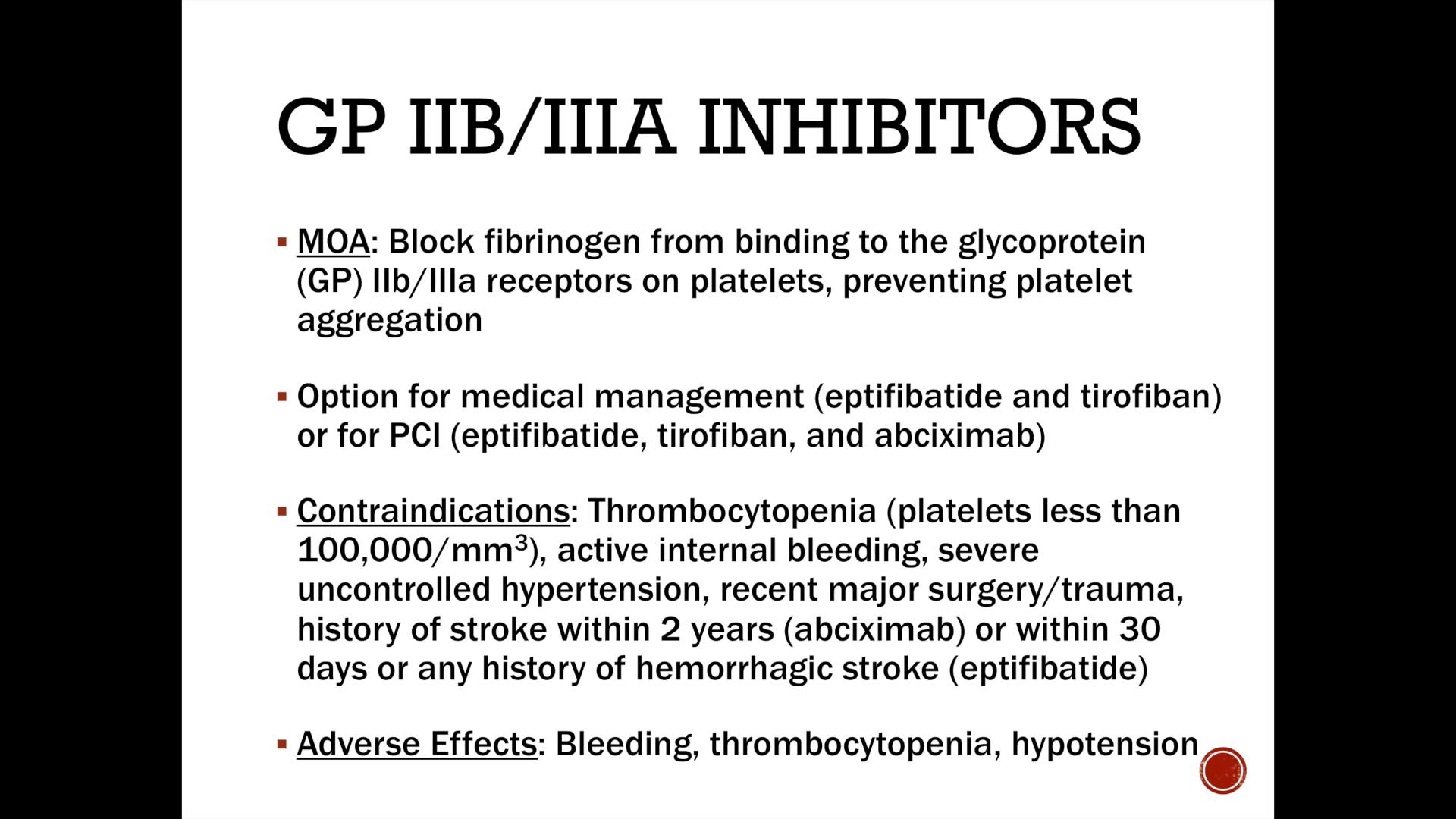 7. GP IIb/IIIa Inhibitors, Anticoagulants, Beta Blockers, and ACE-I/ARB ...