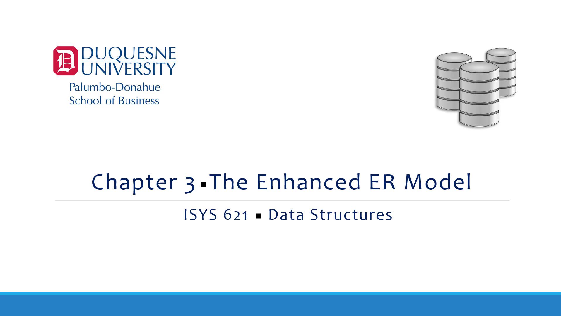 Chapter 3 The Enhanced ER Model